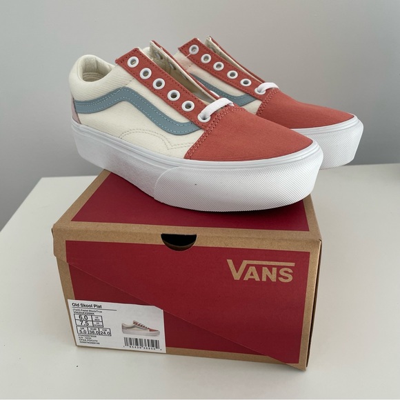 Vans | Shoes | Vans Old Skool Platform Pastel Color Block Shoes | Poshmark